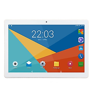 Yoidesu 10in Dual SIM Dual Standby 2GB 32GB RAM Dual Camera IPS 1080P HD Large Screen Portable Call Tablet (US Plug)