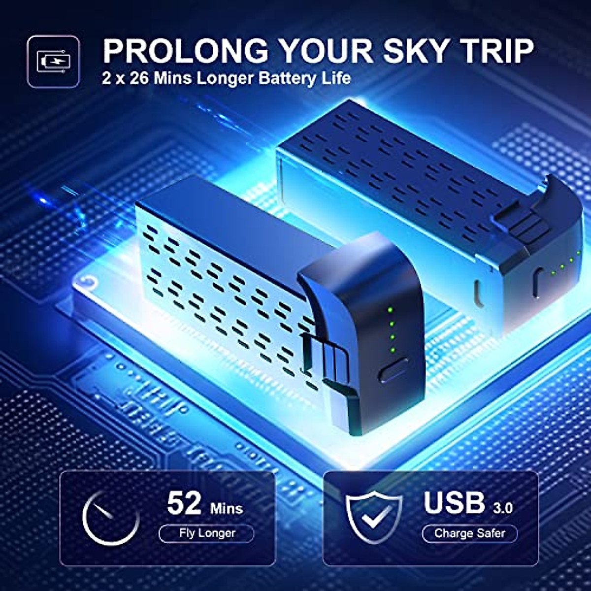 TENSSENX Foldable GPS Drone with 4K UHD Camera for Adults, TSRC Q5 Quadcopter with Brushless Motor, Auto Return, Follow Me, Circle Fly, Waypoint Fly, Beginner Mode, Headless Mode, 52 Mins Long Flight