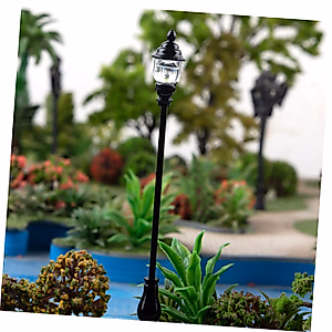 Uonlytech 24 Pcs Model Garden Lamp Miniature Mini Street Light Model Miniature Decor Garden Lamp Miniature Small Garden Decor Mini Lamp Model Mini Garden Lamp Mini Lamp Statue