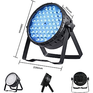 BETOPPER Stage Lights for Parties, 54x3W LED Par Lights RGB, DMX DJ Lights Sound Activated,Strobe Wash Lights for Party, Wedding, Club, Concert and Festival (1)