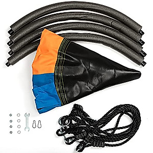 BEJOY 40’’ Saucer Tree Swing for Kids Outdoor Round Mat Swing with Adjustable Hanging Ropes and Accessaries for Indoor Backyard and Playground