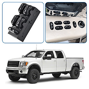 PUENGSI Power Window Switch for | Ford F150/Crown Victoria/Lobo 2004-2008, Expedition 2003-2006, Mark LT 2006-2008 | Mercury Grand Marquis/Marauder, Replace OE# 901339, 5L1Z14529AA, 4L1Z14529AAA