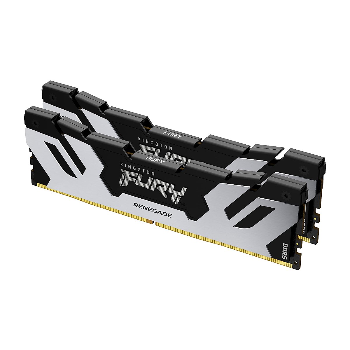 Kingston FURY Renegade Silver 32GB (2x16GB) 6400MT/s DDR5 CL32 DIMM Desktop Memory (Kit of 2) | Intel XMP 3.0 | Overclocking Stability | KF564C32RSK2-32