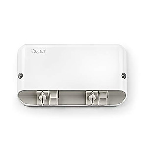 Rayen 0039 2-Line Wall Mounted Drying Rack, 16.4-Feet, White