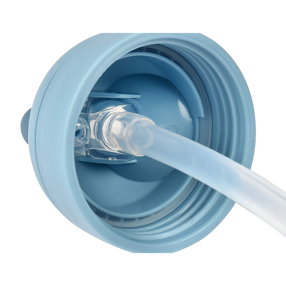 BEABA Straw Sippy Cup, Toddler Baby Straw Cup with Removable Handles, Leak and Spill Proof, BPA Phthalate Free, 8+ months, 10 oz, (Rain)