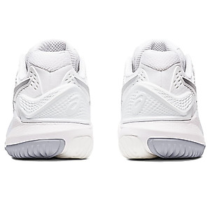 ASICS Women's GEL-RESOLUTION 9 Tennis Shoes, 9, WHITE/PURE Silver