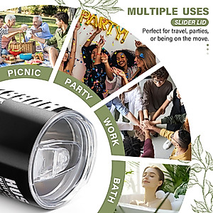 KAIRA Gift for Husband from Wife,Hubby Husband Nutrition Facts Insulated Funny Wine Tumbler,12 Oz with Lid Vacuum Stainless Steel Double Wall Coffee Travel Mug,Idea for Men(Black) (Pack of 1)