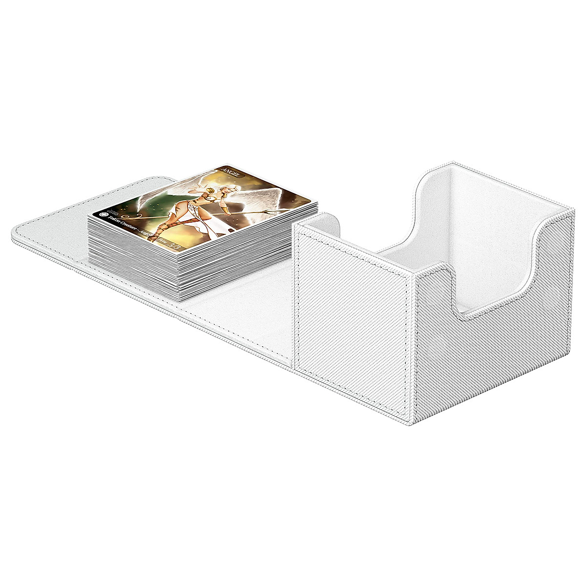 Ultimate Guard Sidewinder 100+, Deck Box for 100 Double-Sleeved TCG Cards, White, Magnetic Closure & Microfiber Inner Lining for Secure Storage