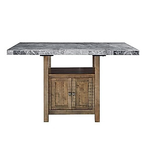 Steve Silver Grayson Gray Marble 36" Counter Table
