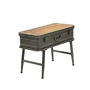 4D Concepts Urban Loft Metal Two Trunk Tables, Rustic Natural Pine