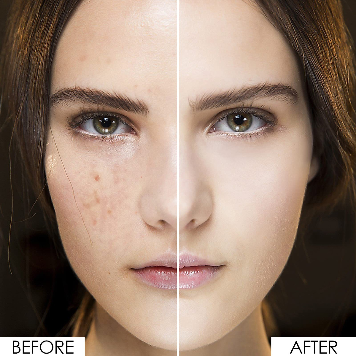 FOCALLURE Flawless Pressed Powder, Control Shine & Smooth Complexion, Pressed Setting Powder Foundation Makeup, Portable Face Powder Compact, Long-Lasting Matte Finish, Porcelain