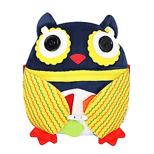 AIPINQI Sensory Pillow Toys, Montessori Stuffed Animal Learning Toys, Exercise Baby Basic Life Skills, Airplane Activities Travel Toys on Plane for Autistic Toddler, Owl