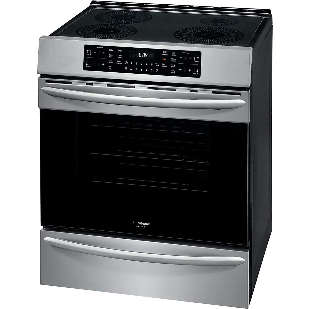 Frigidaire FGIH3047VF 30" Gallery Series Induction Range with Air Fry 4 Elements 5.4 cu. ft. Oven Capacity Self Clean with Steam Clean Option Star K ADA Compliant in Stainless Steel