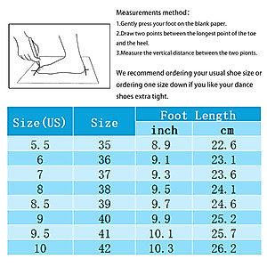 RoseMoli Women's Latin Dance Shoes Satin Professional Ballroom Salsa Practice Performance Dance Shoes Tan-2.2