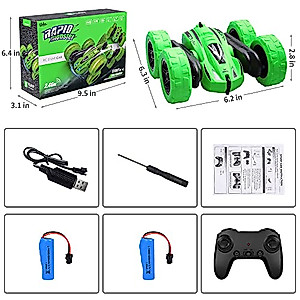 CPSYUB Remote Control Car, RC Car Double Sided Fast Off-Road Stunt RC Toy Car, Rechargeable RC Crawler Toys for Ages 4, 5, 6, 7, 8, 9, 10, 11, 12 Year Old Boys Girls Gifts