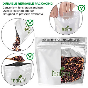 Tealyra - Grandma's Garden Berry - Fruit Tea Blend - Hibiscus and Berries Based Herbal Loose Leaf Tea - Vitamines Rich - Caffeine-Free - Hot and Iced Tea - 110g (4-ounce)
