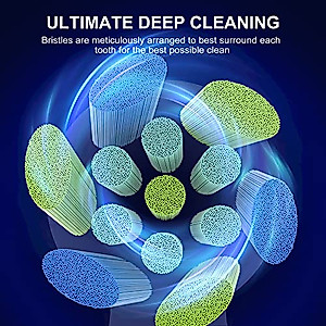 Replacement Toothbrush Heads Compatible with Oral B Braun Electric Tooth Brush, for Deep Cleaning, Effective Whitening Replacement Heads Refills, 8 Pack