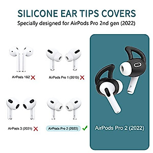 (5 Pairs) Ear Hooks for AirPods Pro 2, Silicone Anti Slip AirPods Pro 2 Ear Hook Accessories for Apple AirPods Pro 2nd Generation 2022【NOT Fit in Case】