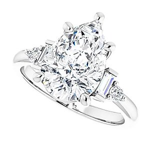 JEWELERYIUM 4 CT Pear Cut Colorless Moissanite Engagement Ring, Wedding/Bridal Ring Set, Solitaire Halo Style, Solid Sterling Silver Vintage Antique Anniversary Bride Jewelry Gifts for Her (7)