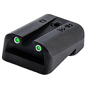 TG TG231K Tritium Glow in the Dark Handgun Pistol Sight for Day & Night Use, Compatible w/ Kimber 1911 Models w/ Fixed Rear Sight, Black