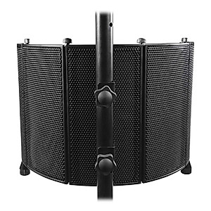 Rockville ROCKSHIELD 3 Large Studio Mic Isolation Shield w/Sound Dampening Foam