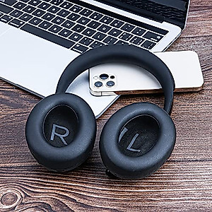 SOULWIT Replacement Earpads for Bose 700 (NC700) Wireless Headphones, Ear Pads Cushions with Softer Leather, High-Density Noise Cancelling Foam, Added Thickness - Black