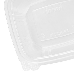 Karat PET Hinged Deli Containers with Lids - Perfect for Pasta Salads, Fruit, Deli Sides, and Home Meal Prep - Clear Plastic Food Containers, Take Out Containers (16oz)
