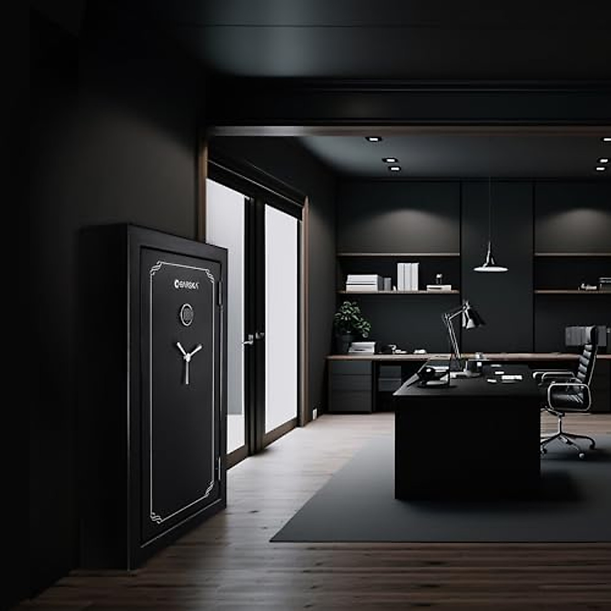 BARSKA Digital Keypad Fireproof Security Long Gun Safe Vault with Lock Out Mode, Silent Mode, Safe Alarm, Low Battery Warning - 19.97 Cu Ft