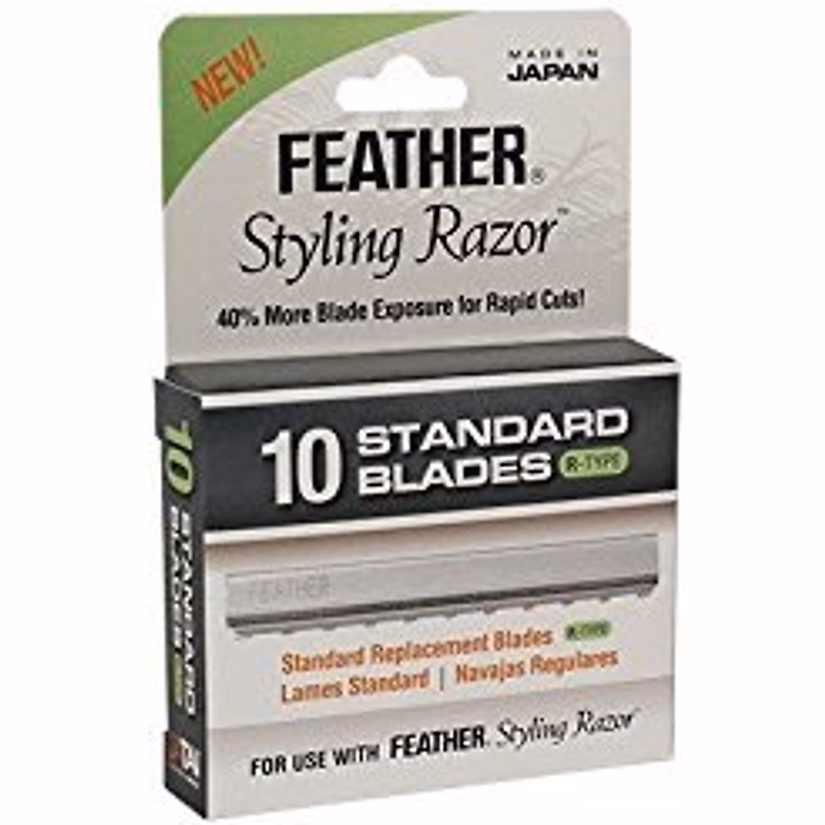 Jatai Feather Standard R-Type Replacement Blades, 10 pack