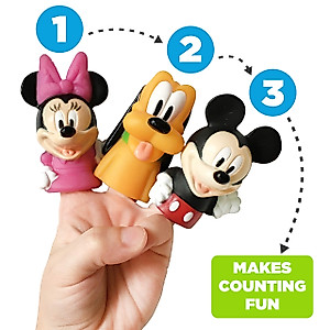 Disney Mickey & Friends 10 Piece Finger Puppet - Party Favors, Educational, Bath Toys, Story Time, Floating Pool Toys, Beach Toys, Finger Toys, Playtime