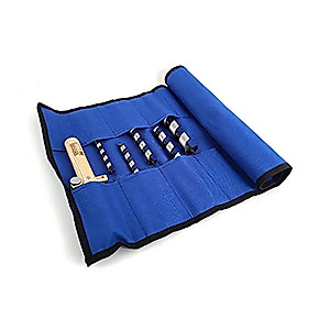 Woodowl BCH-Set 6-Piece Bushcraft Survival Auger Kit with T-Handle and 5 Auger Bits in Tool Roll