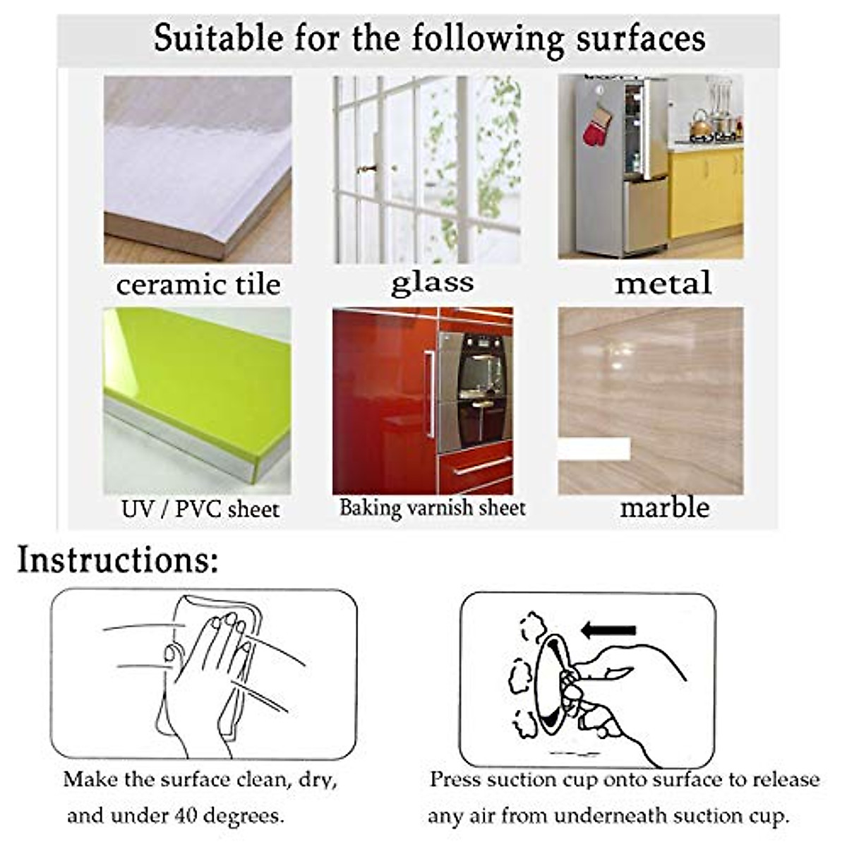 Suction Cup Hooks Clear Plastic Sucker Pads for Window Glass Shower Bathroom Kitchen Wall with 4 Styles 60 mm 50 mm 40 mm 30 mm Support Festivals Parties Events Theme Carnival Decorations (50 mm)