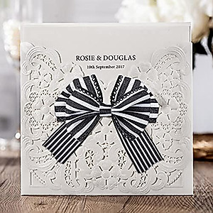 MALLMALL6 4 Rolls Farmhouse Wired Edge Faux Burlap Ribbons 2.5" x 30 Yards Plaid Check Black White Gray Stripe Ribbon Linen Sackcloth Crafts for Flower Wreath Floral Bouquet Wrapping Home Decor