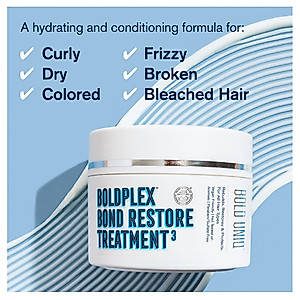 Bold Uniq Boldplex 3 Bond Restore Treatment & Moisturizing Shampoo & Conditioner Bundle. Hydrating & Conditioning, Adds Moisture & Shine. Paraben & Sulfate Free. Vegan & Cruelty Free.