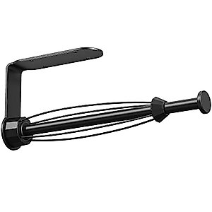 Fudontte Paper Towel Holder Wall-Mounted Tissue Holder with Damping Effect Self-Adhesive or Screw for Kitchen Bathroom