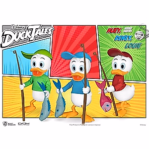 Beast Kingdom DuckTales: Huey, Dewey and Louie DAH-069 Dynamic 8ction Action Figure Set, Multicolor