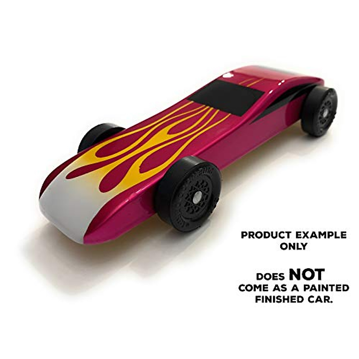 Maximum Velocity Pinewood Car Kit | Includes CNC'd Body, Speed Wheels, Speed Axles, Graphite & Steel Weight | Sports Car Derby Car Kit