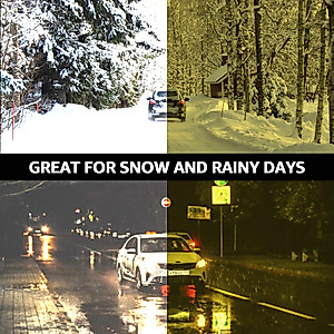 SIPHEW Night Driving Glasses for Women Men, Polarized Night Vision Glasses Anti-glare Yellow Tinted Lens for Nighttime/Foggy