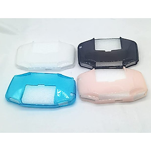 JMXLDS TPU Soft Silicone Case Crystal Clear Shell Protective Case Cover Spare Parts for GBA Gameboy Advance Transparent Black