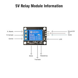 ARCELI 5PCS 5V One Channel Relay Module Board Shield 5v Relay Module for PIC AVR DSP ARM for Relay