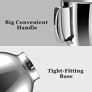 Stainless Steel Bowl Compatible with Kitchenaid Mixer 4.5/5QT，5 Quart Stainless Bowl for Kitchen Aid Mixing