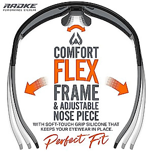 Wildhorn Radke MTB Cycling Glasses, UV400 Sports Sunglasses, Cycling Sunglasses for men & women w/ 3 Interchangeable Lenses