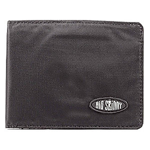 Big Skinny Men's L-Fold Passcase Slim Wallet, Holds Up to 30 Cards, Black