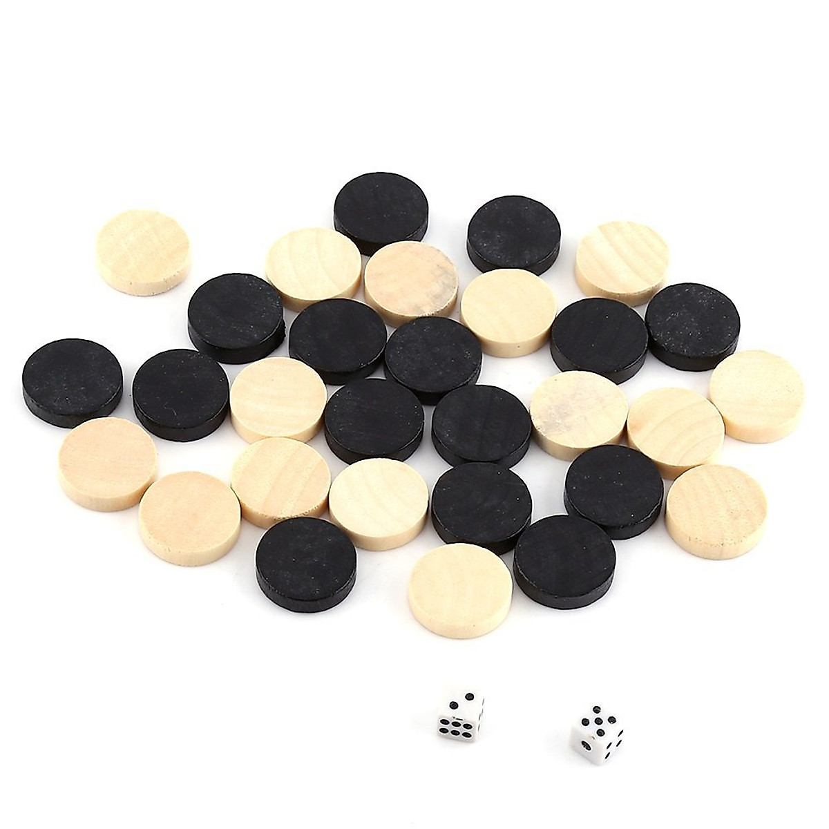 Thur amo Folding Wooden Chess Set with Storage Box 3 in 1 International Board Chess Checkers 34 x 34 cm