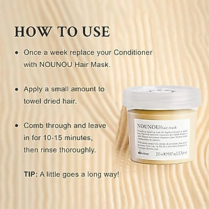 Davines Nounou Hair Mask, 8.87 Fl Oz (Pack of 1)