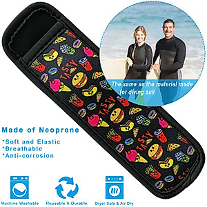 Hzran Ice Pop Sleeves, 8 Pieces Ice Pop Neoprene Insulator Sleeves, Freezer Popsicle Holder Sleeves, Colorful Ice Sleeves Holder Bag, Reusable Washable Ice Popsicle Holders for Kids.