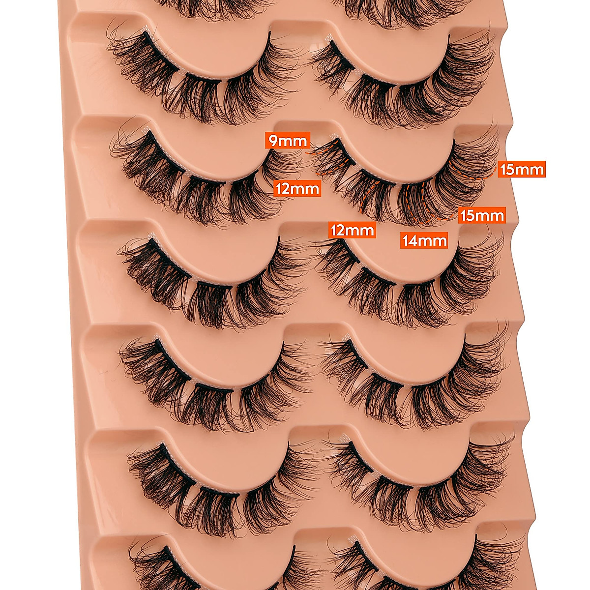 Natural Cluster Lashes D Curl Eyelash Extensions Wispy Individual Lashes Strips False Eyelashes DIY Lash Extensions Multipack by Eefofnn
