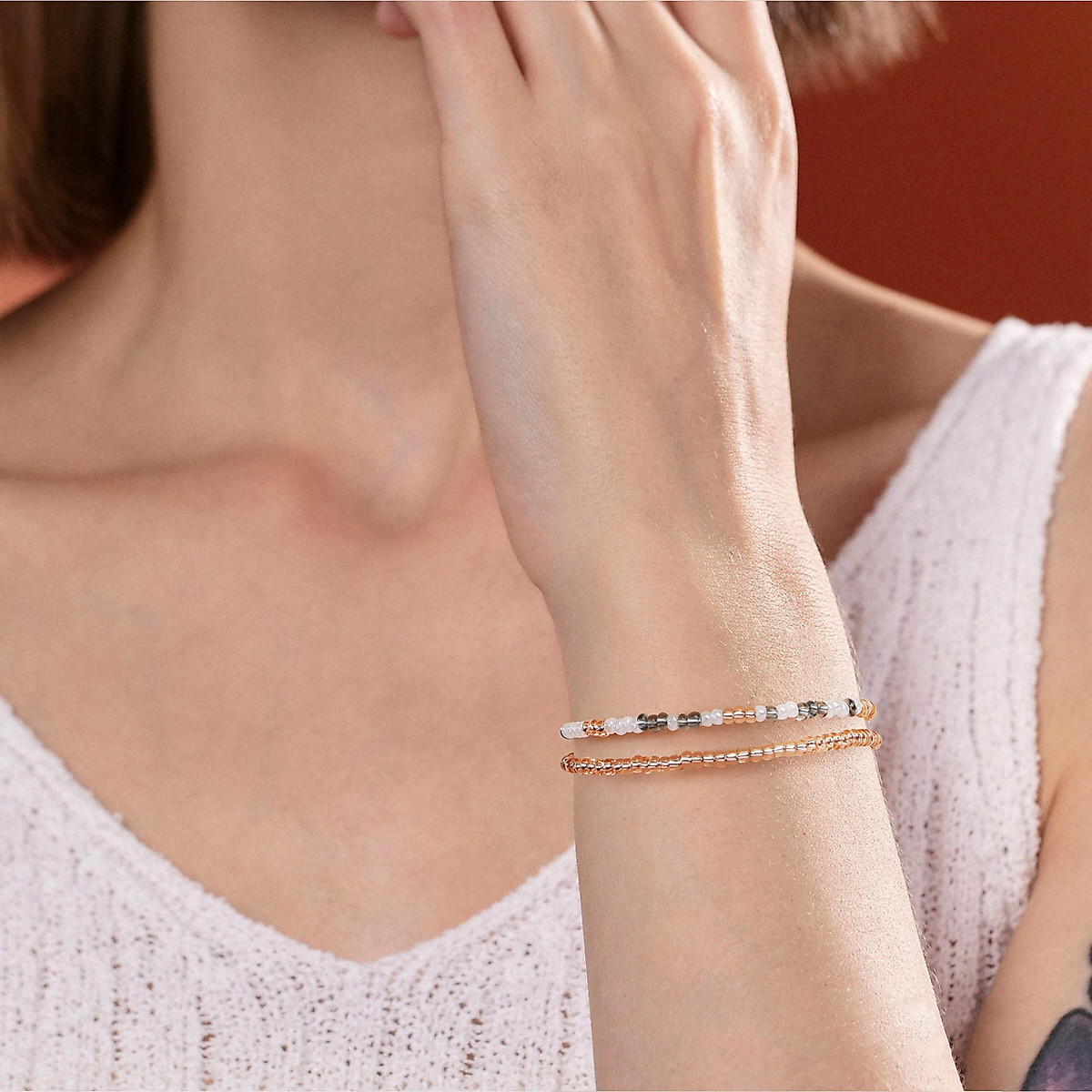 JoycuFF Morse Code Bracelets for Daughter Niece Inspirational Bracelets for Women Mom Encouragement Valentine's Day Mother's Day Birthday Graduation Gifts Meaningful You Make a Difference