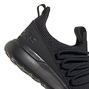 adidas mens Lite Racer Adapt 3.0 Running Shoe, Black/Black/Grey, 8.5 US
