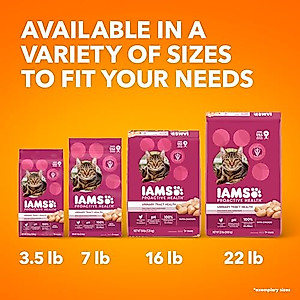 IAMS PROACTIVE HEALTH Adult Urinary Tract Healthy Dry Cat Food with Chicken Cat Kibble, 3.5 lb. Bag